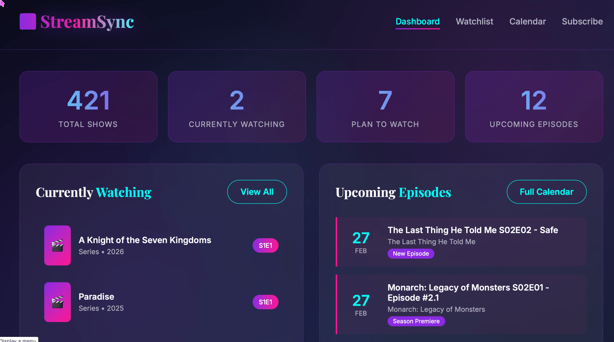 Building StreamSync: How I Solved My “What’s On Tonight?” Problem ...